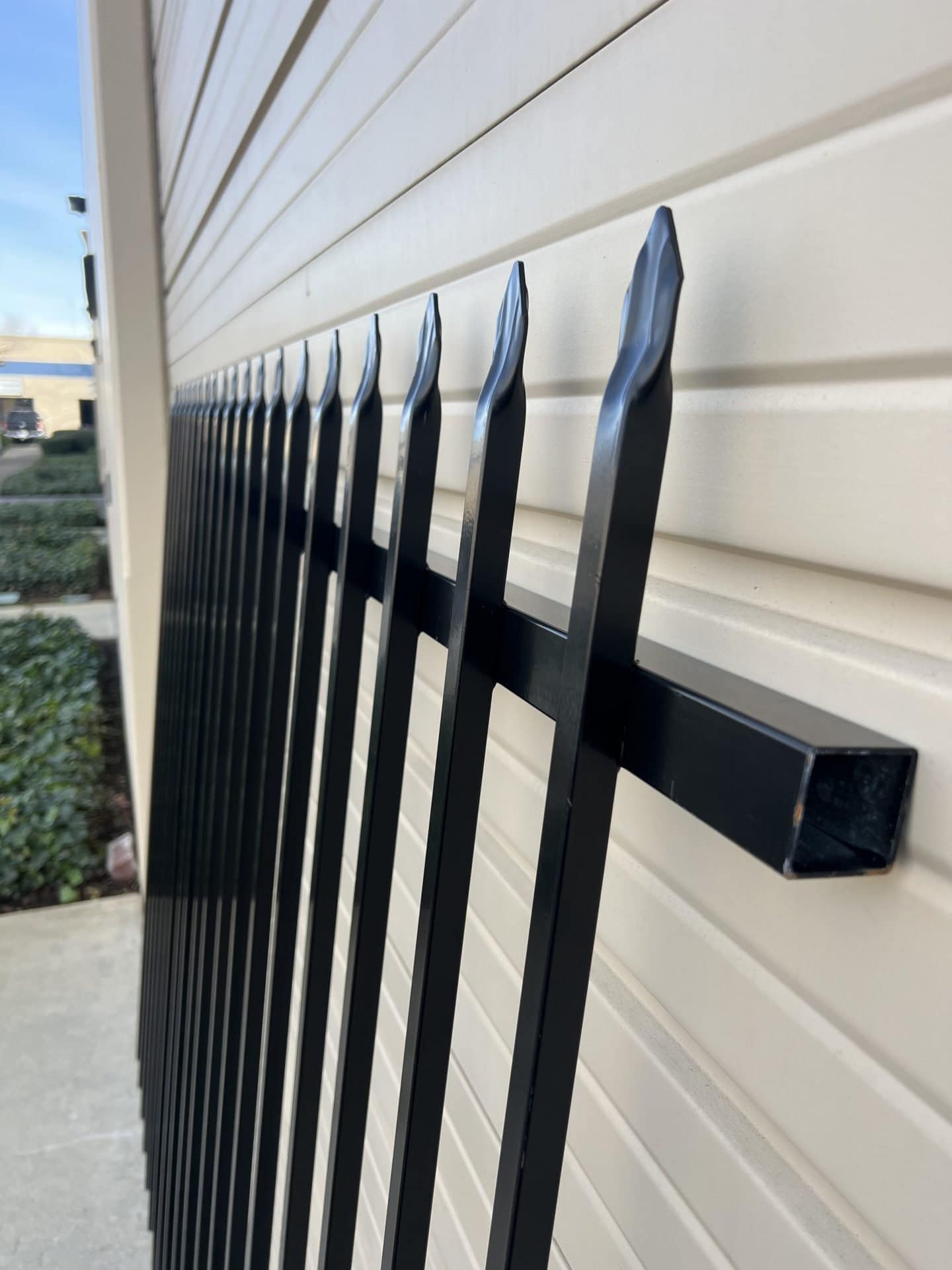 Pinched Spear Top Commercial Iron Fence Panels - Ornamental Fence Products