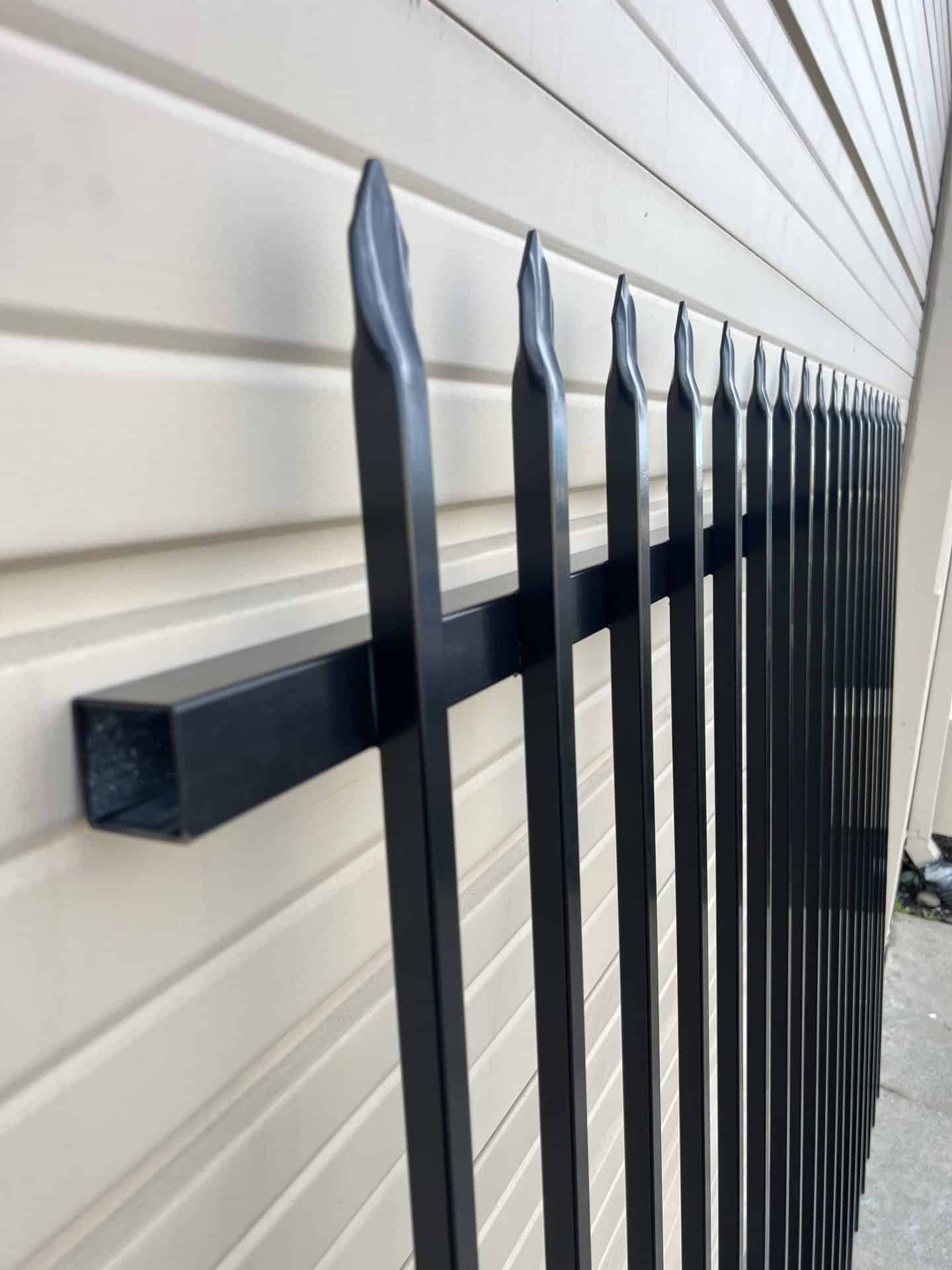 Pinched Spear Top Commercial Iron Fence Panels - Ornamental Fence Products