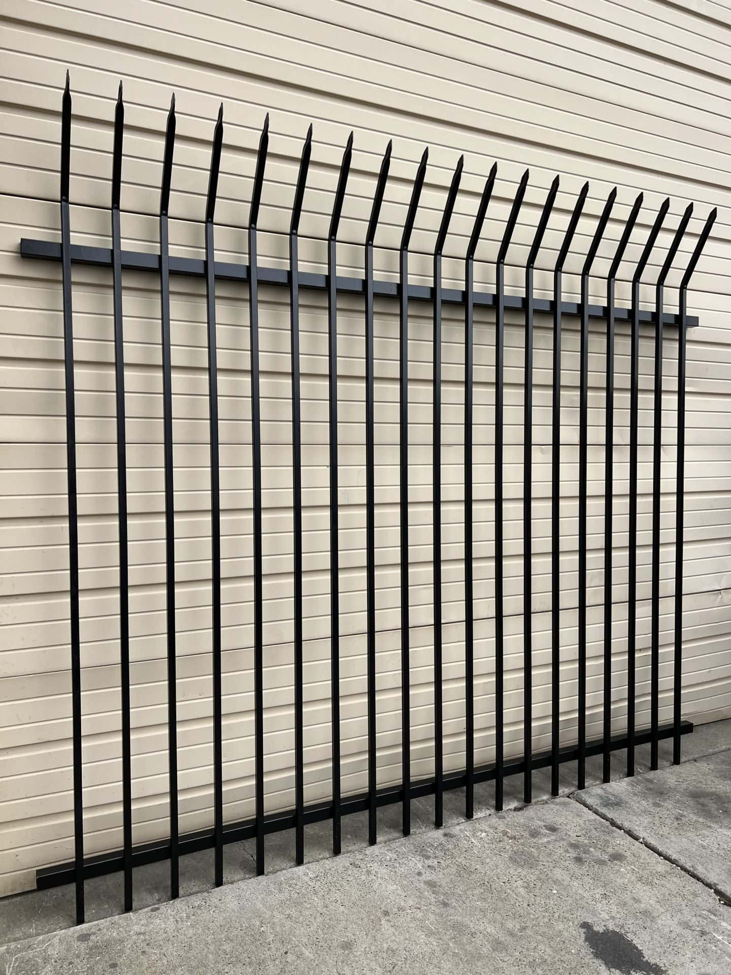 Curve Top Commercial Spear Iron Fence Panels - Ornamental Fence Products