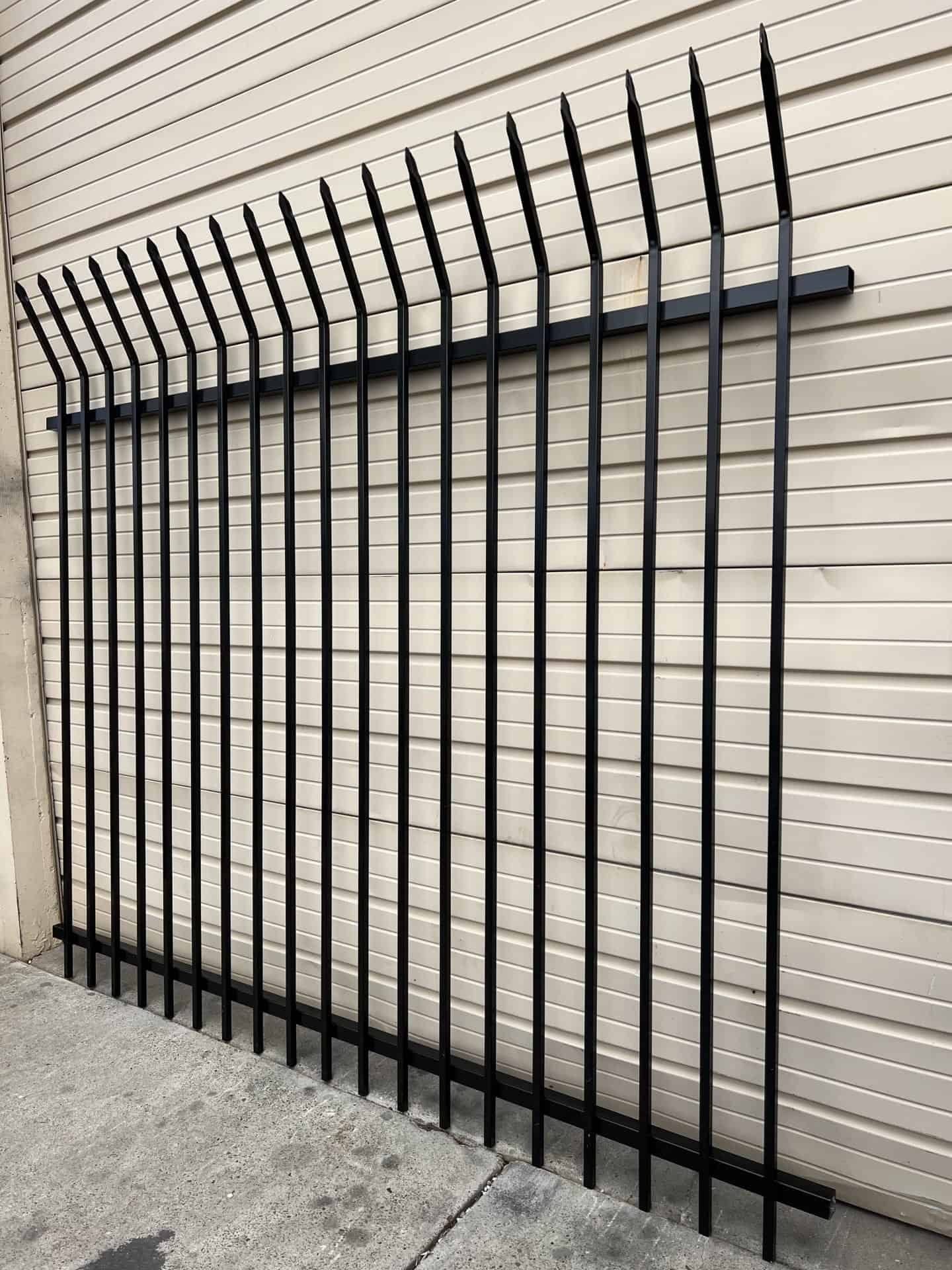 Curve Top Commercial Spear Iron Fence Panels - Ornamental Fence Products
