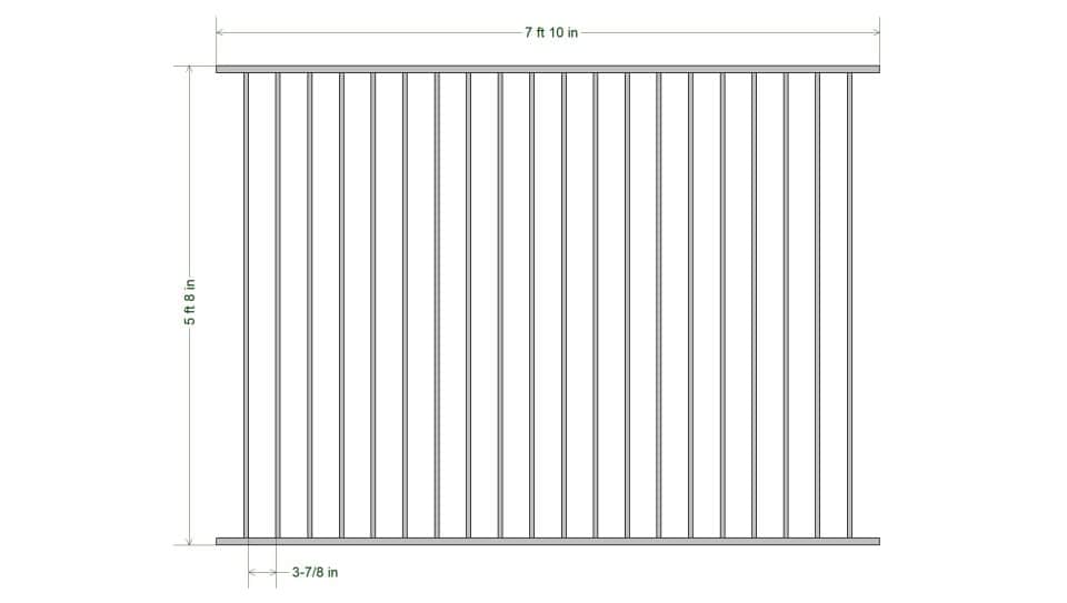 Flat Top Residential Regular Iron Fence Panels - Ornamental Fence Products